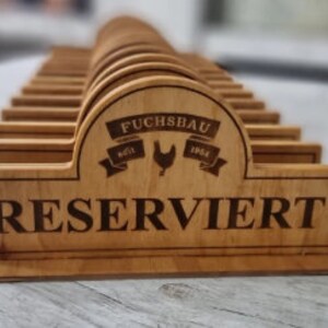 RESERVE, RESERVED Table Stand for Cafe or Restaurant. Table ...