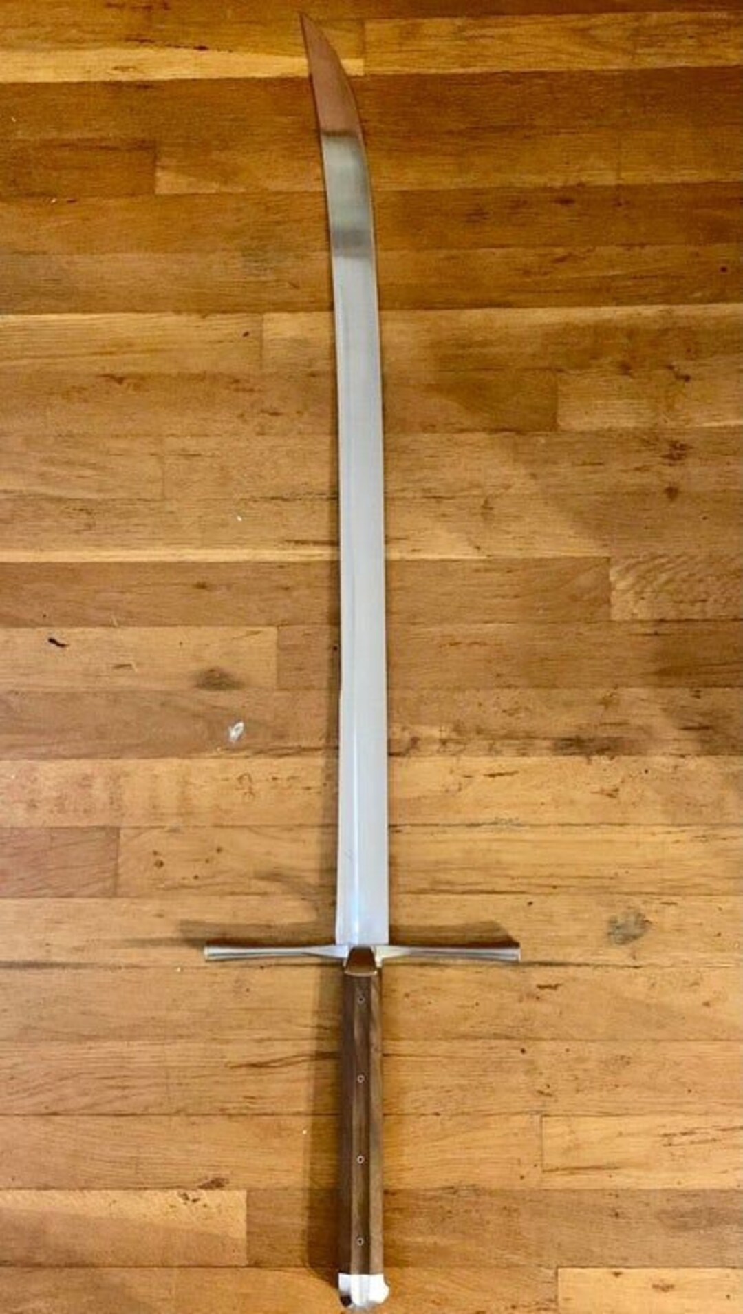 33 Inches Overall Long High Carbon Steel Handmade Sword With Leather ...