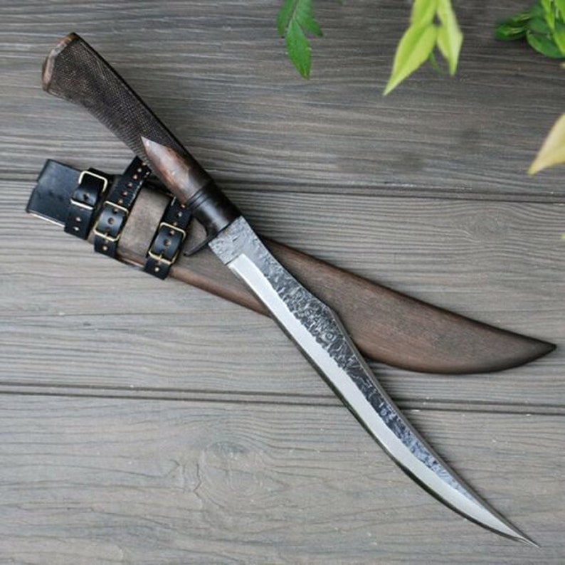 21 Inches Long Knife Handmade High Carbon Steel With Wooden - Etsy