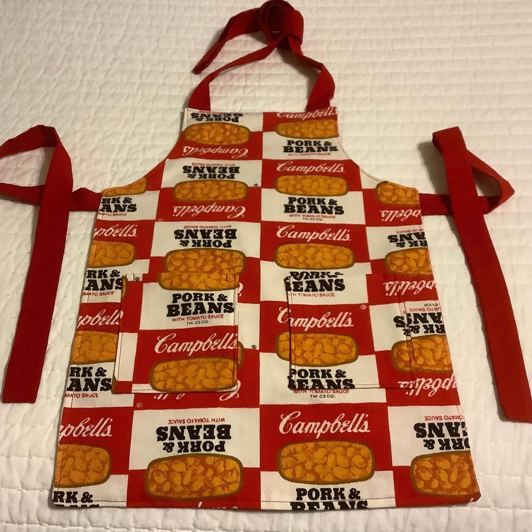 Andy Warhol-like Kid's Apron, Kids Reversible Cobbler-style Apron, Pop ...