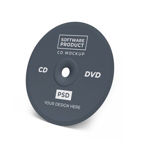 Compact Disc CD Mockup Template Bundle With Editable Background and ...
