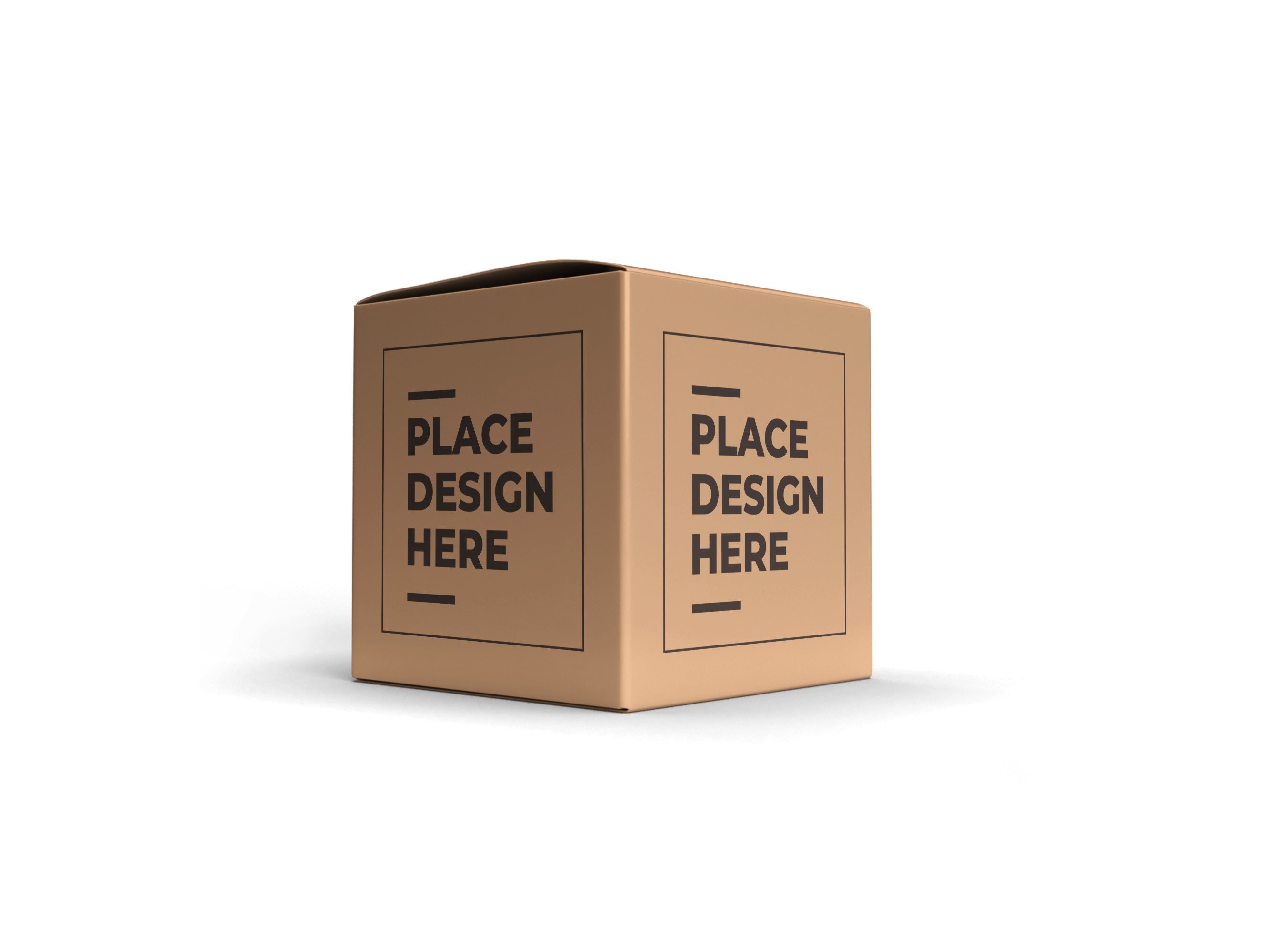 Square Box Packaging Mockup Template Bundle With Editable Background ...