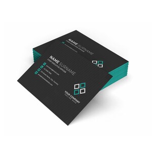 Business Card Stack Mockup Template Bundle With Editable Background and ...