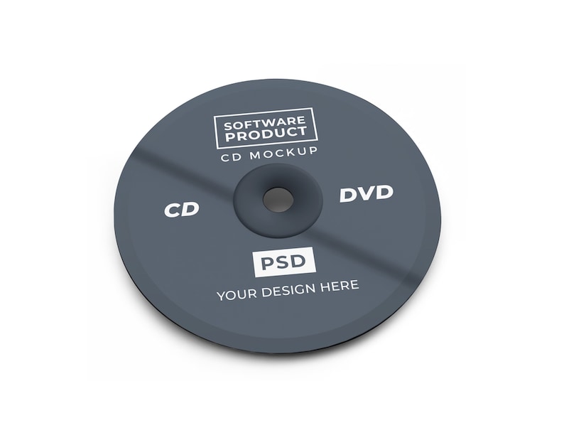 Compact Disc CD Mockup Template Bundle With Editable Background and ...