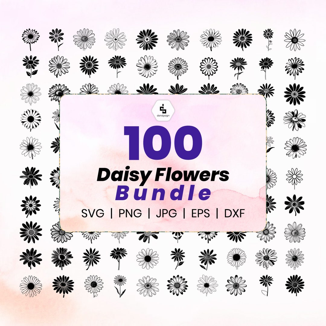 Daisy Svg on Multiple Formats - Daisy Flower Svg - Daisy Clipart ...