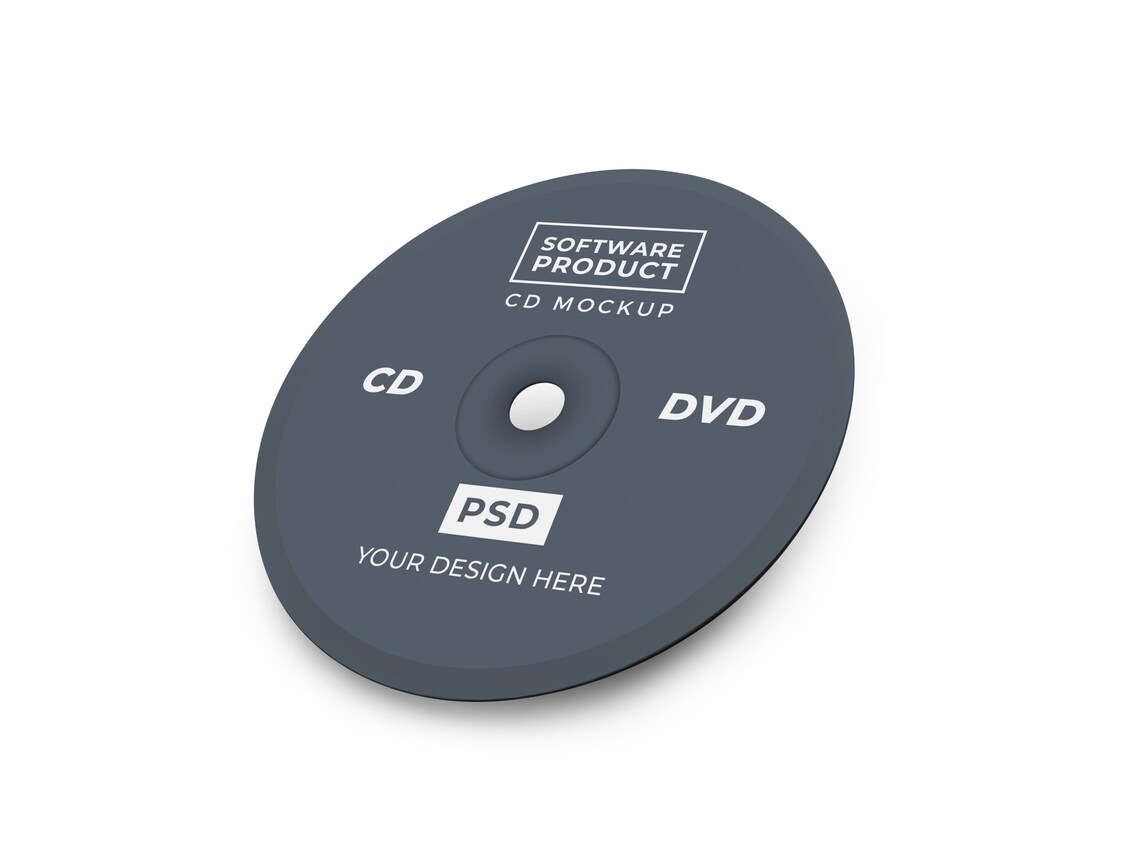 Compact Disc CD Mockup Template Bundle With Editable Background and ...