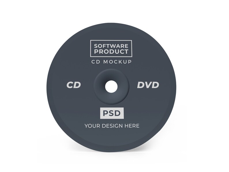 Compact Disc CD Mockup Template Bundle With Editable Background and ...