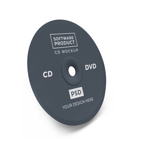 Compact Disc CD Mockup Template Bundle With Editable Background and ...