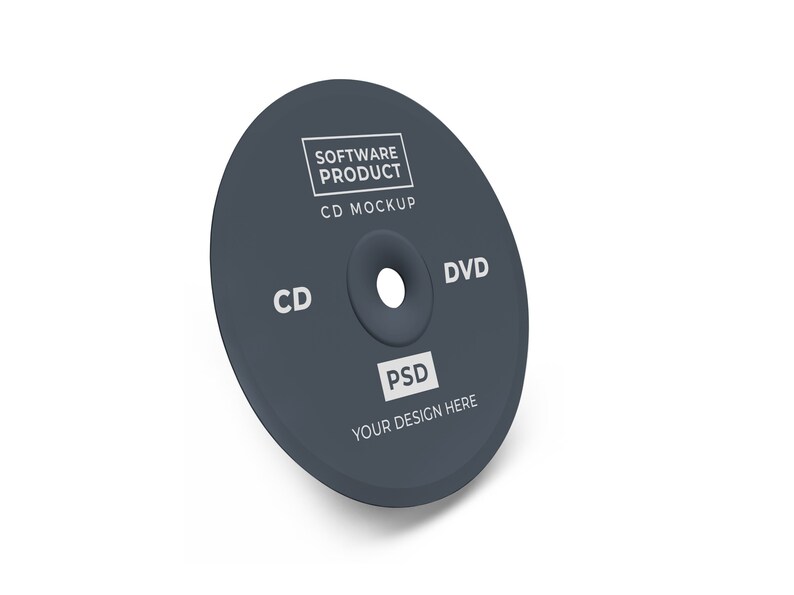 Compact Disc CD Mockup Template Bundle With Editable Background and ...