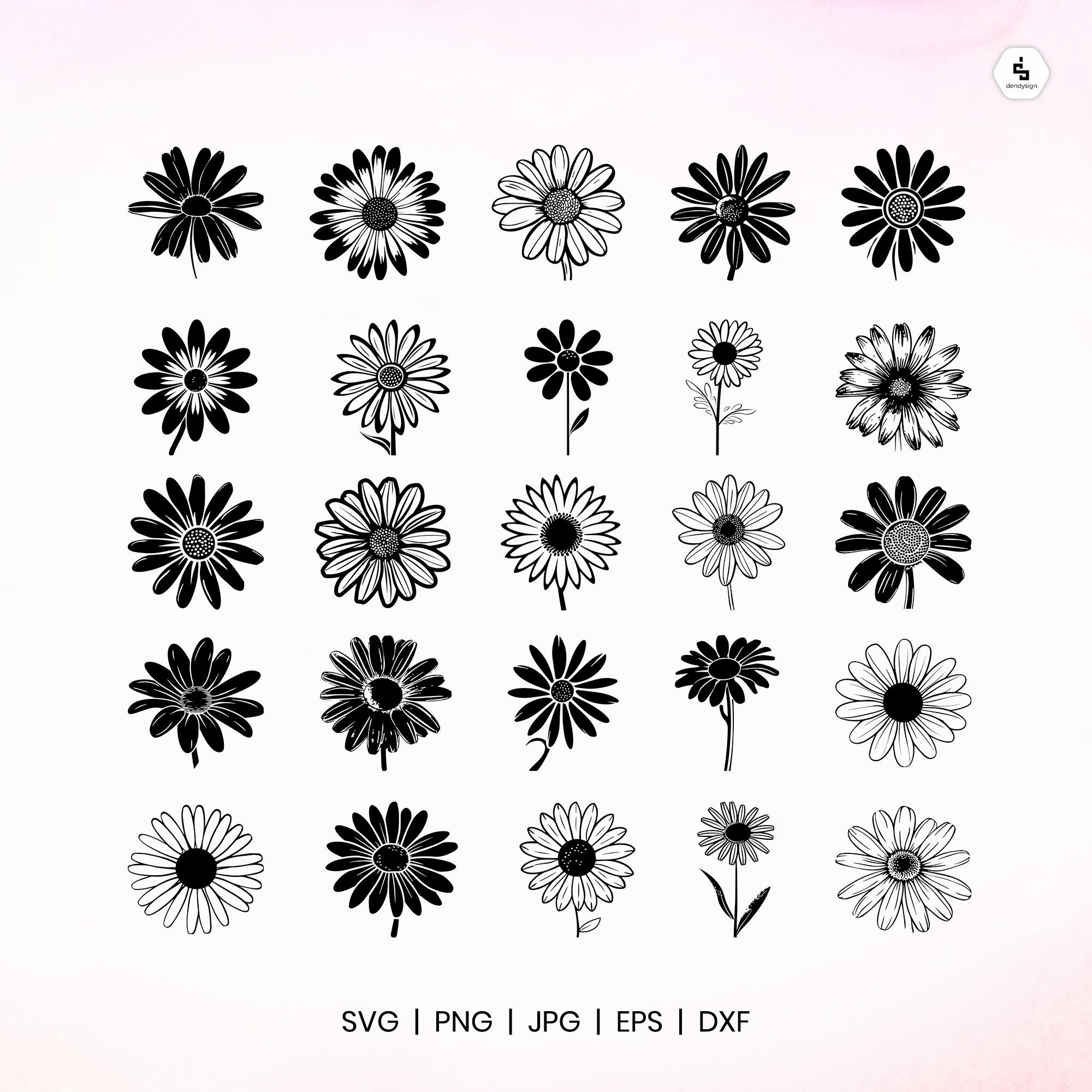 Daisy Svg on Multiple Formats Daisy Flower Svg Daisy Clipart Daisy ...