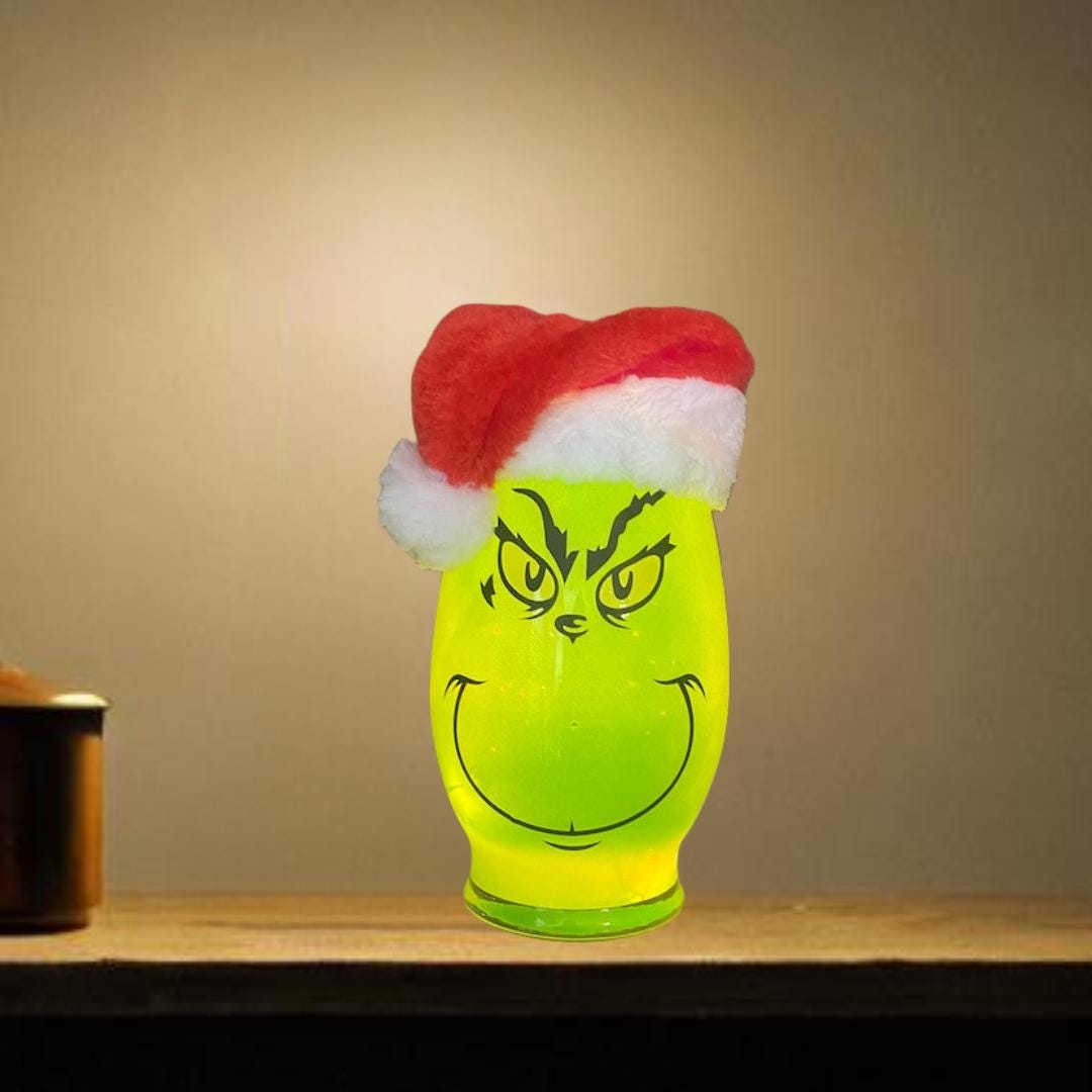 8.5 Inch Grinch Plug in Light With Plush Hat - Etsy