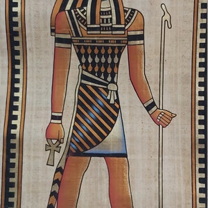 Egyptian Papyrus Painting, Anubis Papyrus Painting, Egyptian Papyrus ...
