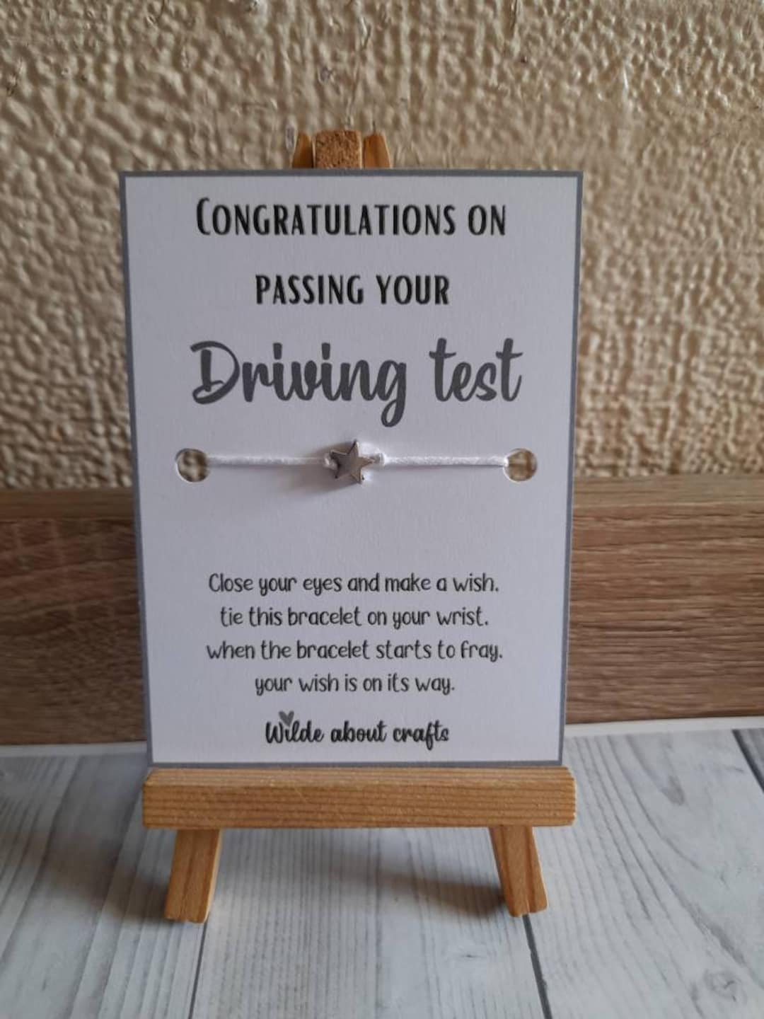 Driving Test Pass, Theory Test Pass Wish Bracelet With a Coloured ...