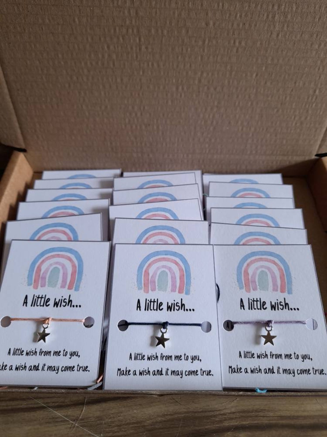 10 or 20 Rainbow Wish Bracelets Mini. Handmade.party Bags - Etsy UK
