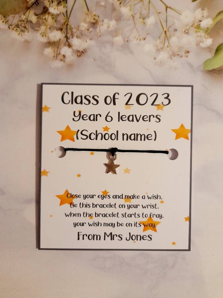 10 20 or 30 School Leaver Gifts Wish Bracelets Class of - Etsy UK
