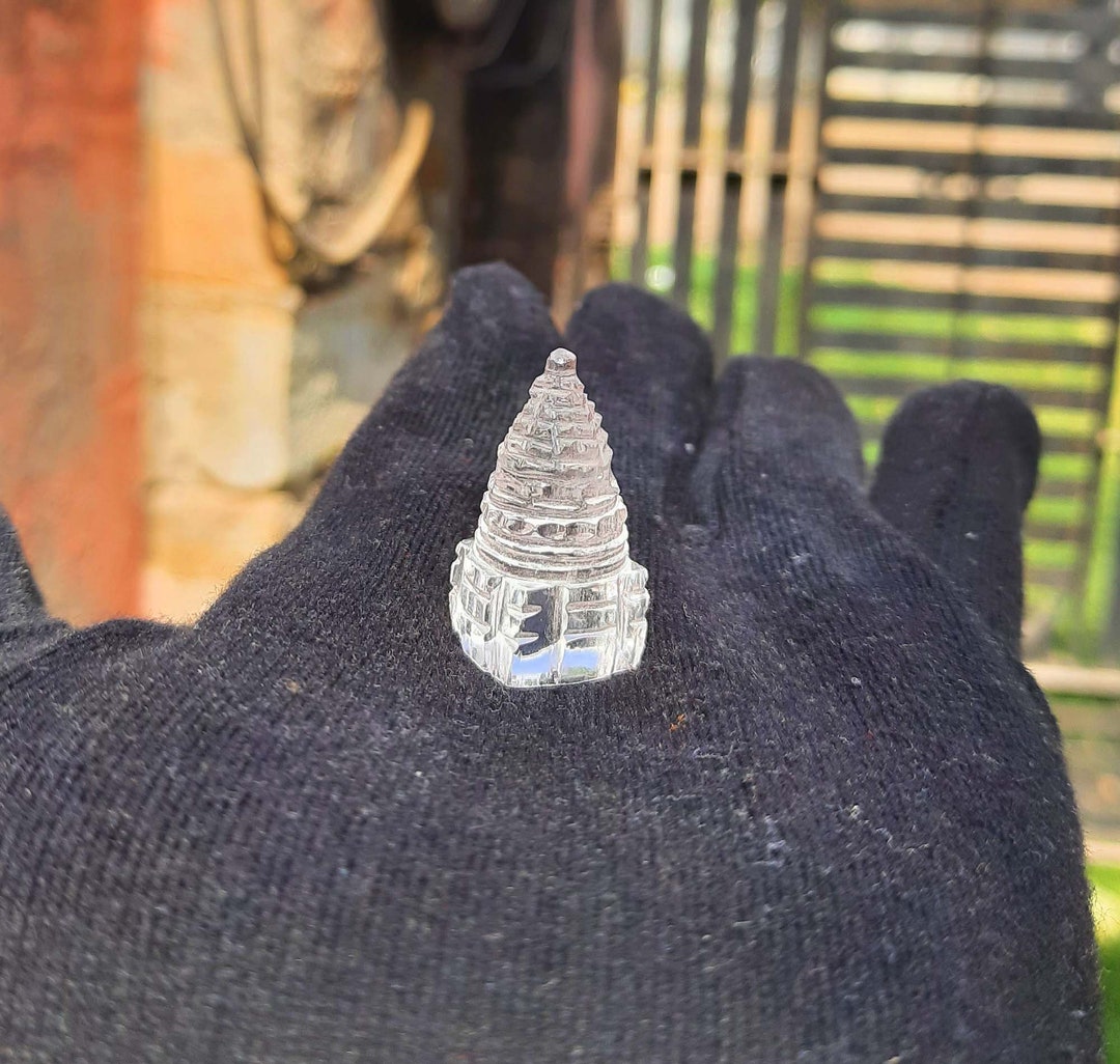 Clear Shree Yantra, Natural Crystal Quartz Statue, Healing Crystal ...