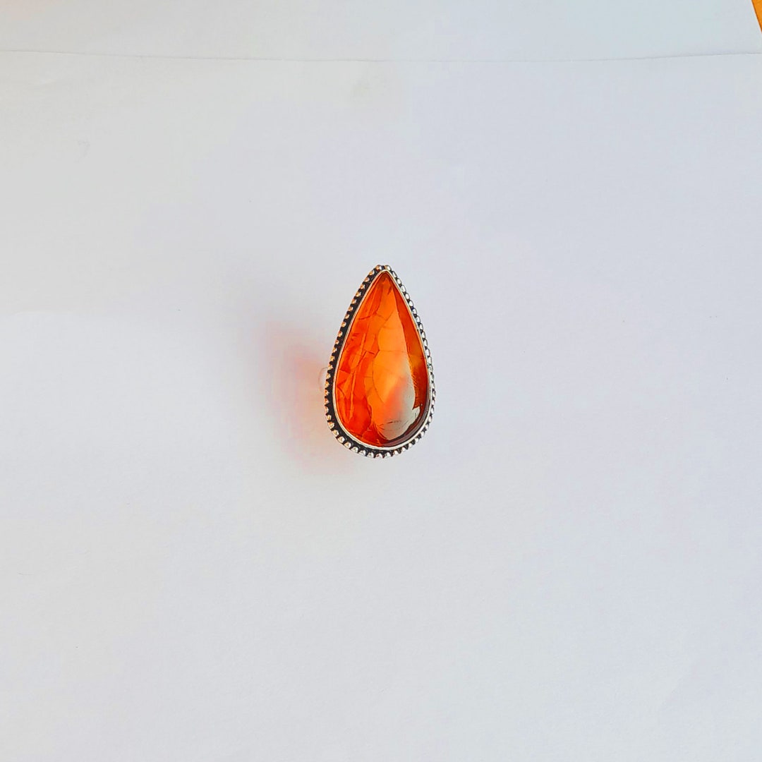 Beautiful Coraline Jewelry, Handmade Gemstone Ring, Birthstone Gift Ring, Designer Coraline Ring ...