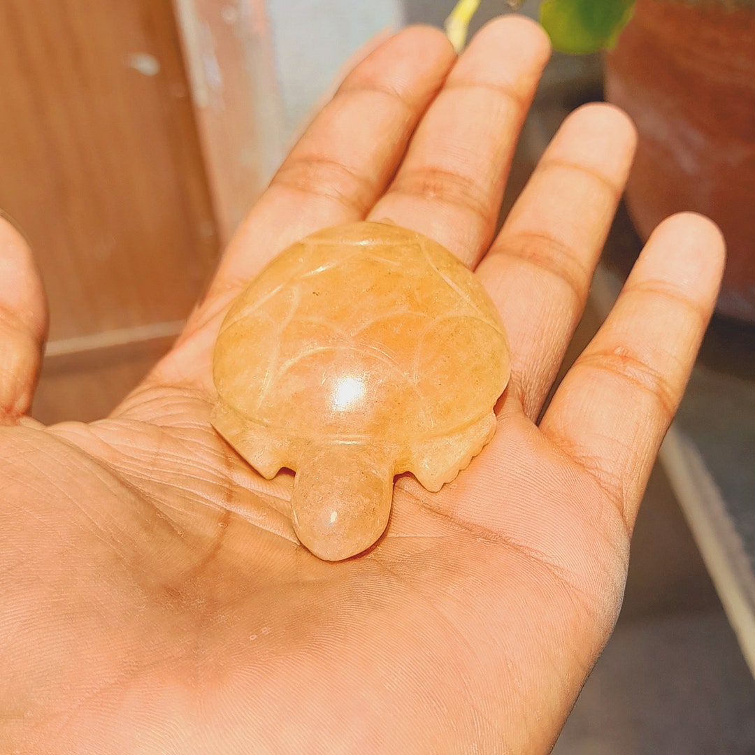 Natural Aventurine Turtle, Hand Craft Carved Gemstone Turtle, Beautiful ...