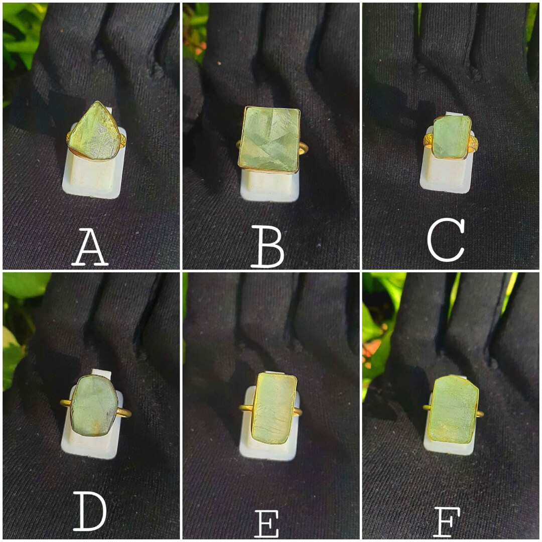 Natural Fluorite Gemstone Jewelry, Handmade Gemstone Ring, Beautiful ...