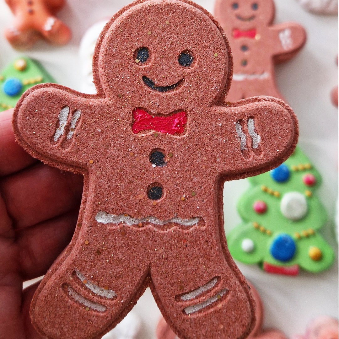 Christmas Bath Bomb Bath Bombs Gingerbread Man Gift for Kids Boys Girls ...
