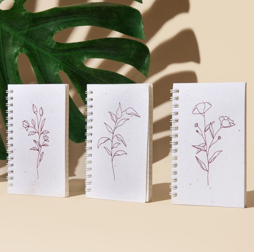 Pocket Notebooks With Seed Paper Covers for Planting - 3 Pack Mini ...