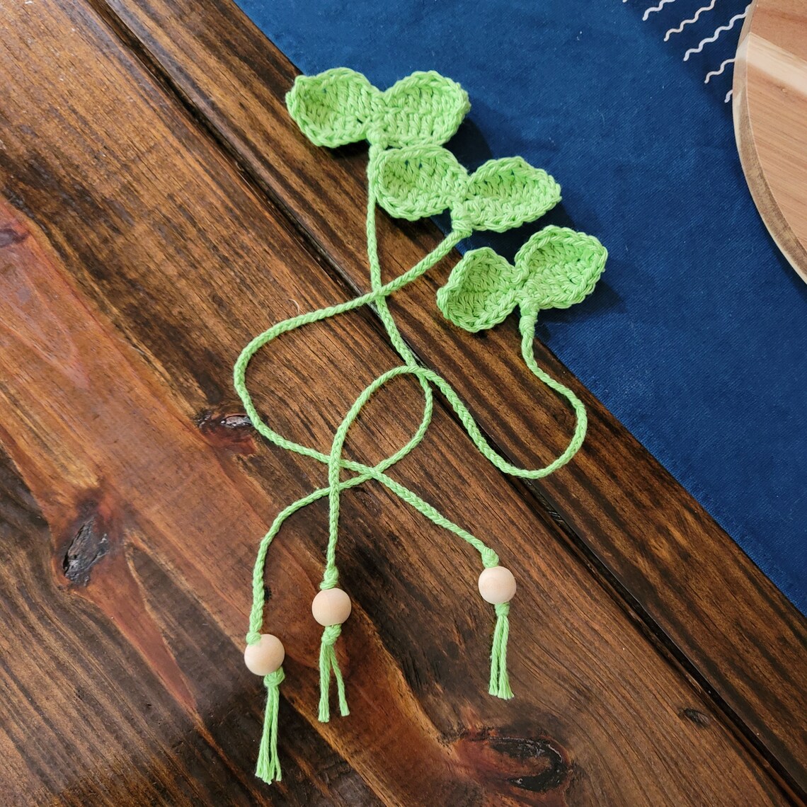 Handmade Crochet Sprout Bookmark – Nature-inspired Reading Accessory ...