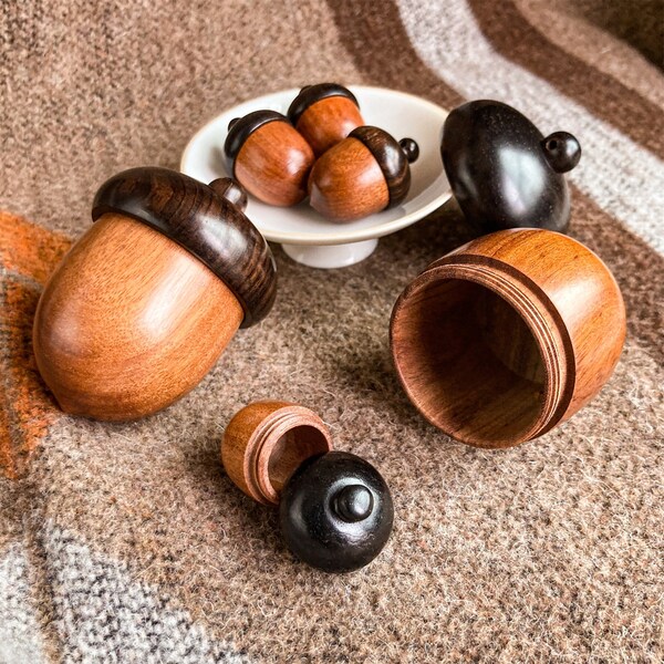 Wood Acorn - Etsy