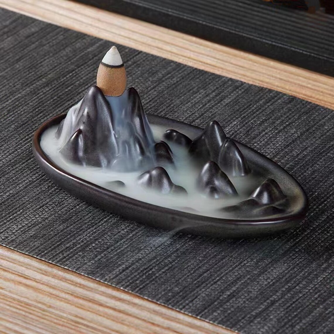 Ceramic Backflow Incense Holder/stoneware Waterfall Incense - Etsy