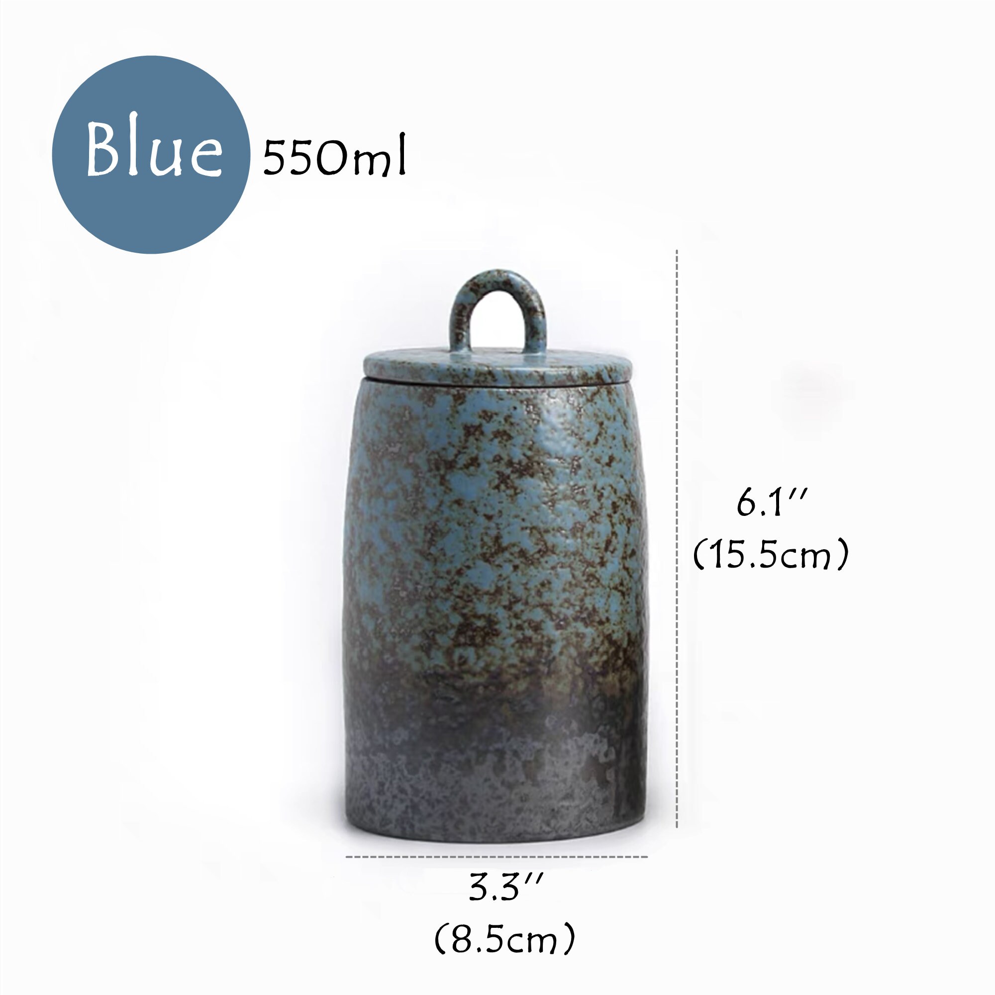 Stoneware Storage Jar With Lid/ceramic Jars With Lid/tea | Etsy UK