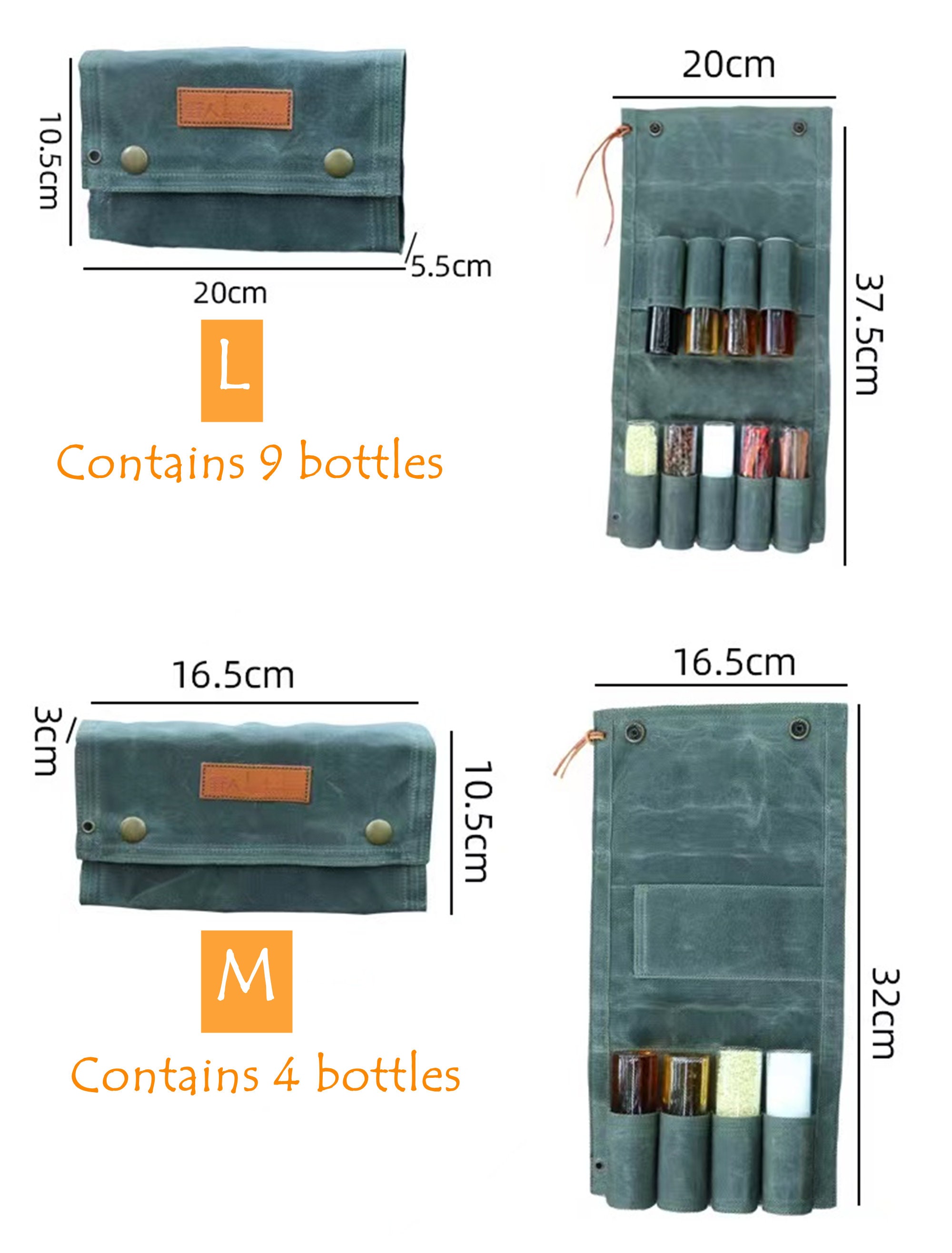 Waterproof Waxed Canvas Travel Spice Kit/bushcraft Spice - Etsy