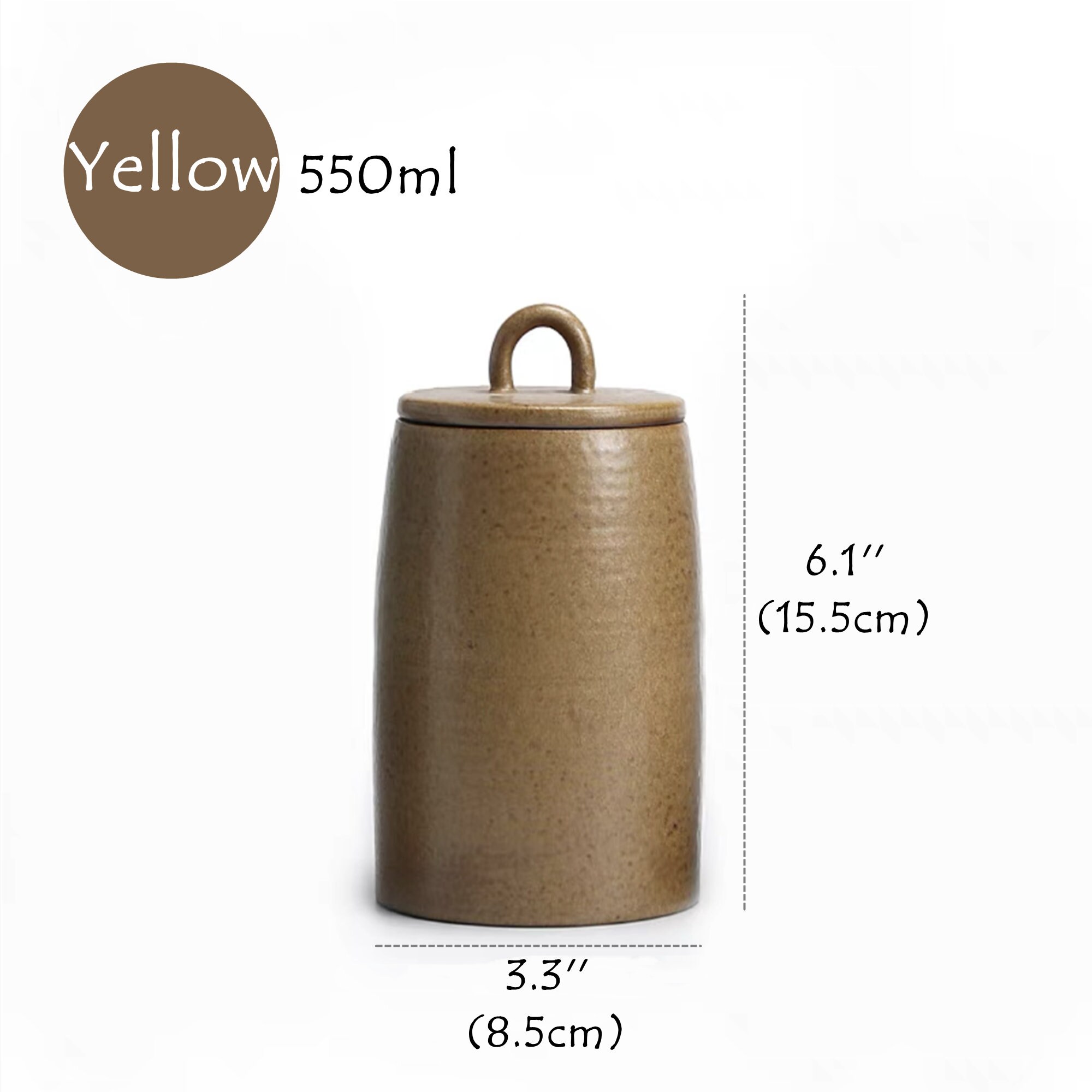 Stoneware Storage Jar With Lid/ceramic Jars With Lid/tea | Etsy UK