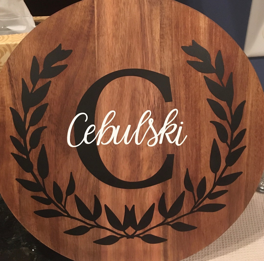 Custom Monogrammed Cutting Board, Letter Cutting Board, Kitchen Sign ...