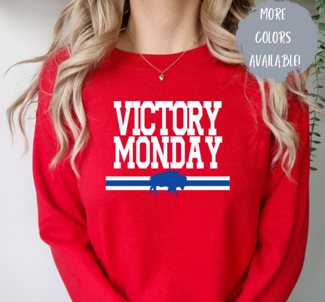 Victory Monday, Josh Allen, Buffalo Crewneck Sweatshirt, Unisex Buffalo ...