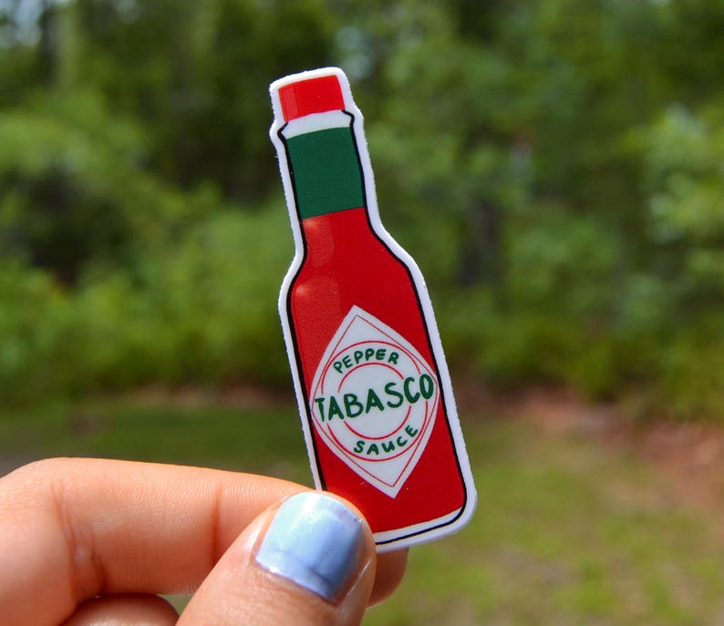 Tabasco Hot Pepper Sauce Sticker, Laptop Decal, Water Bottle Sticker ...
