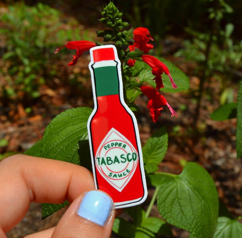 Tabasco Hot Pepper Sauce Sticker, Laptop Decal, Water Bottle Sticker ...