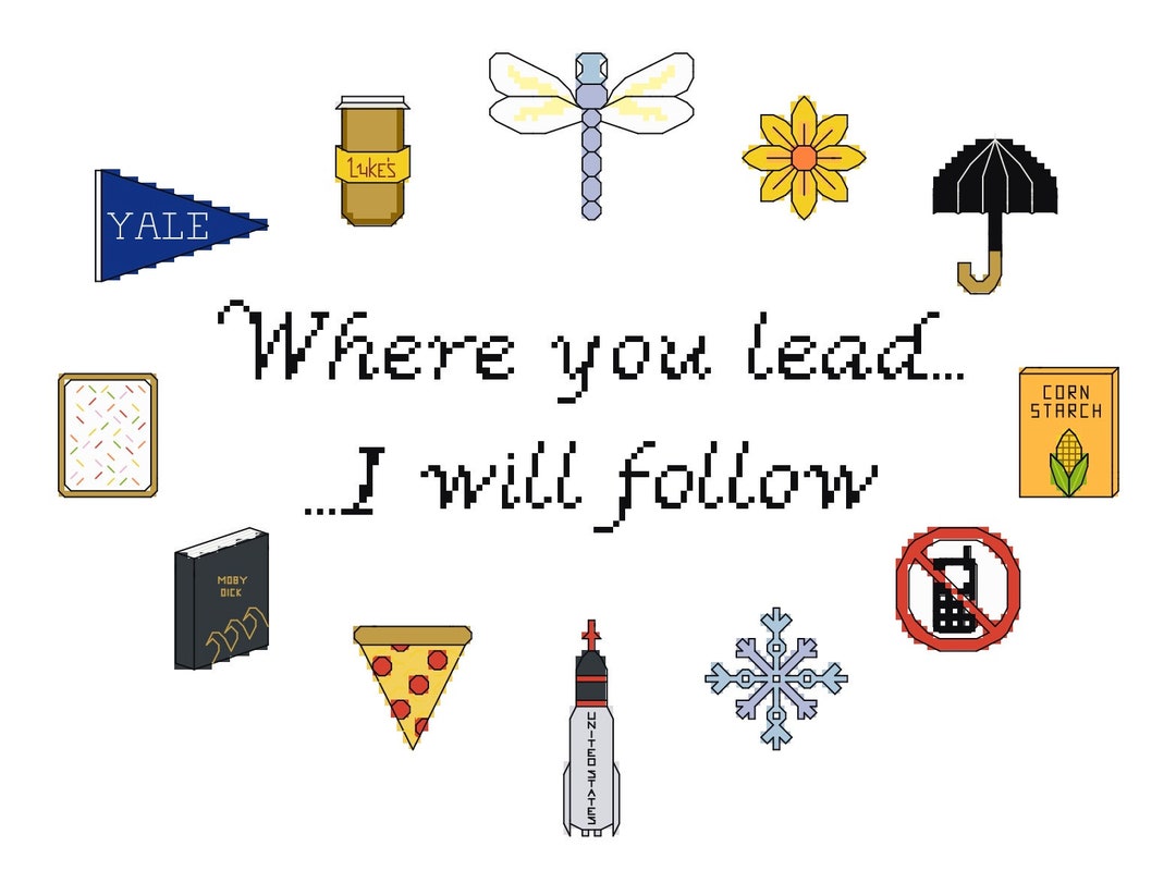 Gilmore Girls Motif’s- PDF Cross Stitch Pattern - Etsy