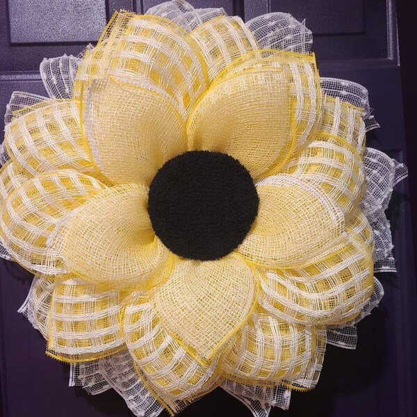 Poly Burlap Wreath Flower Centers - Etsy