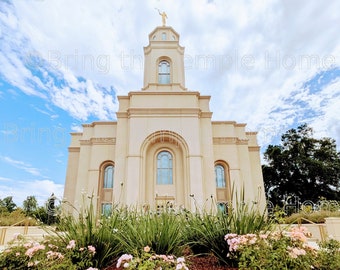 Feather River, California Temple With Olive Trees Digital Download - Etsy