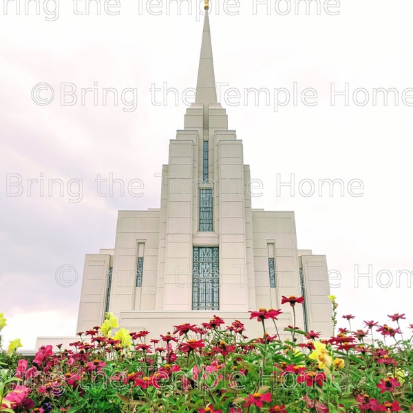 Rexburg Lds Temple Print - Etsy