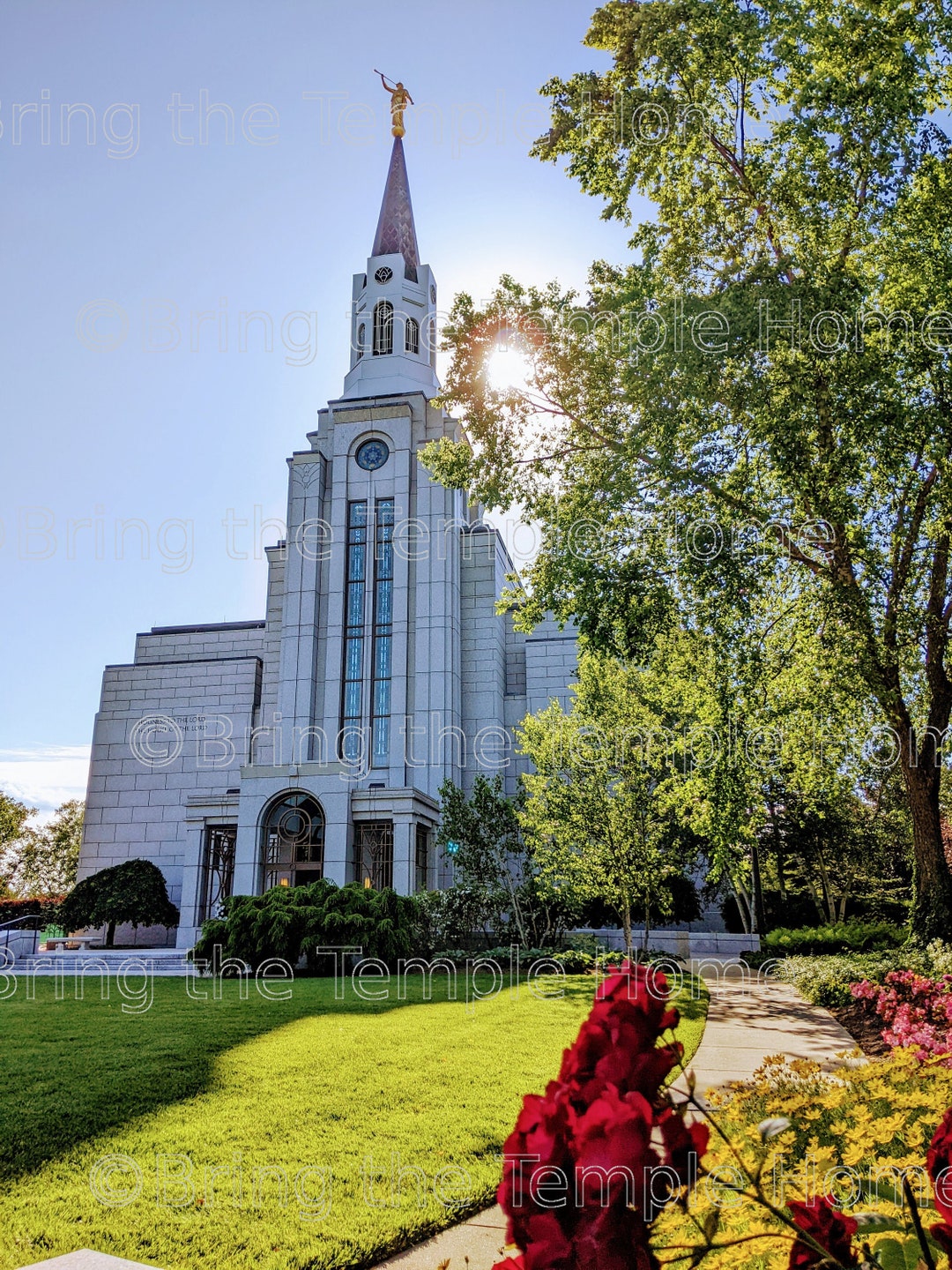 Boston, Massachusetts Temple in Summer Digital Download - Etsy