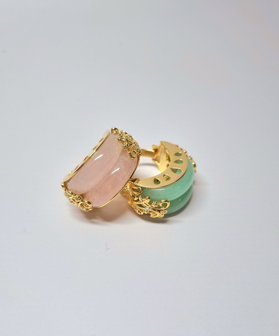 Korean Traditional Wedding Ring Hanbok Ring Double Jade Ring - Etsy