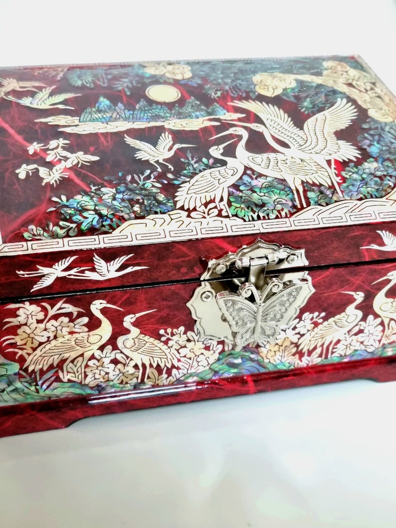Najeon Mother of Pearl Songhak Arirang Music Box Hanji - Etsy