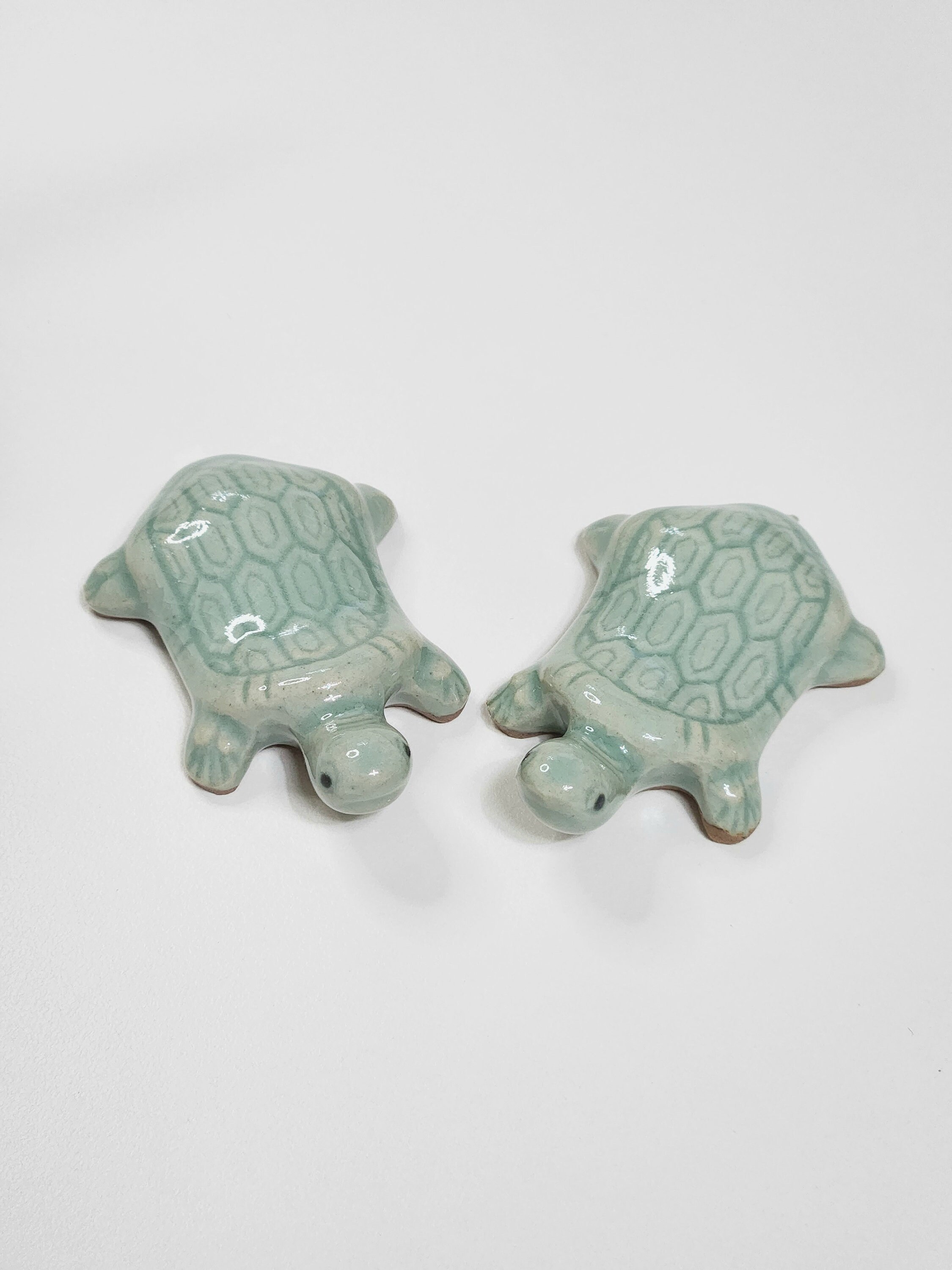 Korean Traditional Celadon Turtle Spoon and Chopsticks Rest 2P Set - Etsy