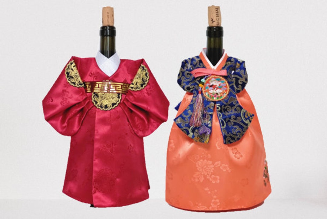 Korean Hanbok Wine Bottle Cover - Etsy