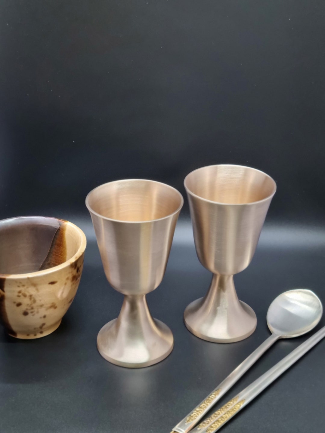 Korean Bangjja Yugi Brassware Wine Cup Drink Veberage Housewarming ...