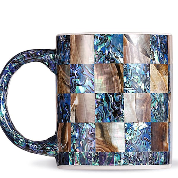 Mother of Pearl Coffee Mug - Etsy