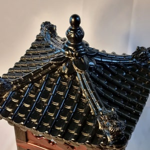 Korean Traditional Hanok Roof Tiles Desk or Floor Lamp the Four ...