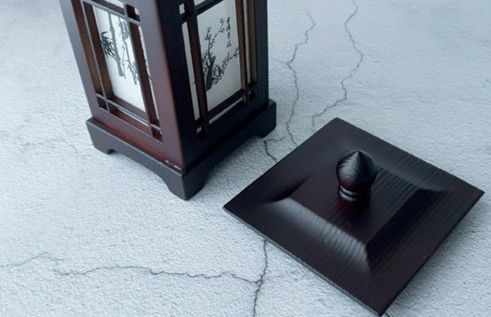 Korean Traditional Crafts Four Gracious Plants Hanji Lantern | Etsy