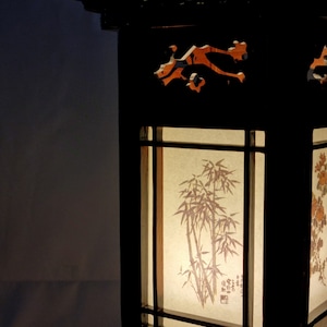 Korean Traditional Hanok Roof Tiles Desk or Floor Lamp the Four ...