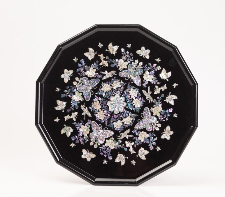 Najeon Mother of Pearl Butterfly Dodecahedron Tray (3colors) - Etsy